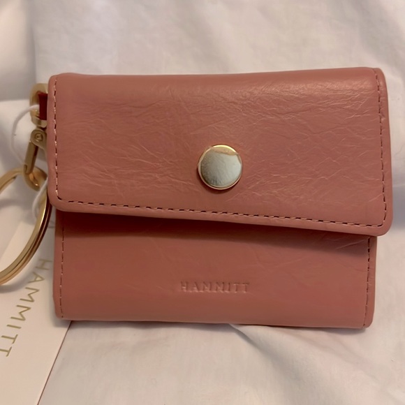 Hammitt | Bags | Hammit Royce Key Wallet Pink Sands Nwt Leather ...